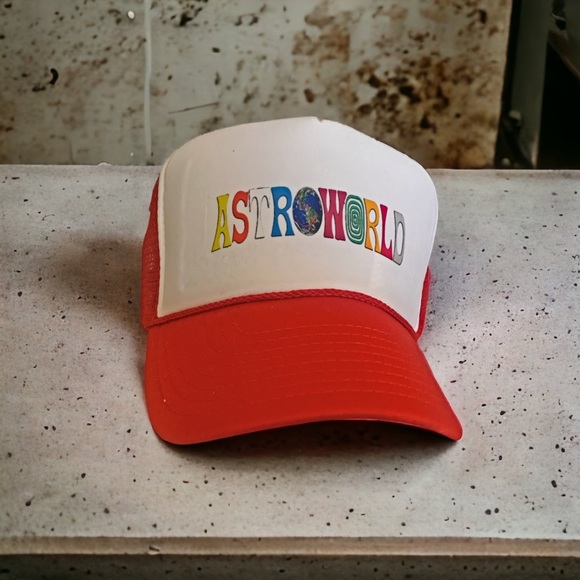 Astroworld | Accessories | Travis Scott Astro World Trucker Hat | Poshmark